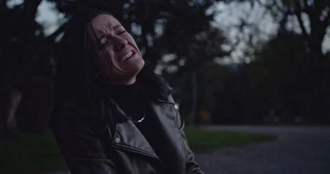 A Distraught Woman Crying and Expressing... | Stock Video | Pond5