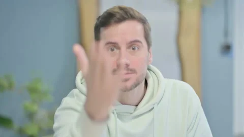 Distraught Young Man Talking in Anger an... | Stock Video | Pond5