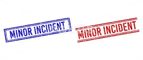 Distress Textured MINOR INCIDENT Seal with Double Lines ~ Clip Art ...