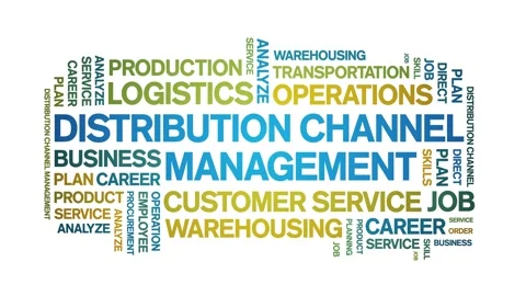 Distribution Channel Management animated... | Stock Video | Pond5