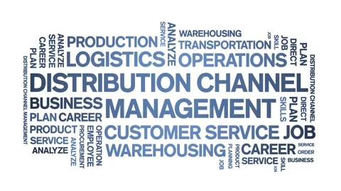 Distribution Channel Management animated... | Stock Video | Pond5