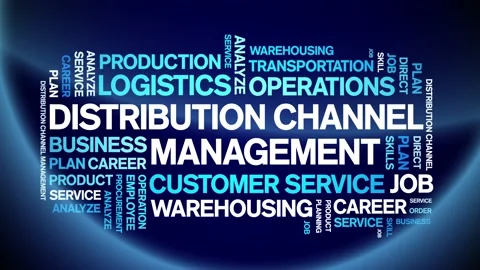 Distribution Channel Management animated... | Stock Video | Pond5