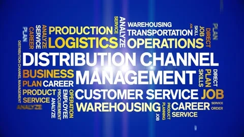 Distribution Channel Management animated... | Stock Video | Pond5