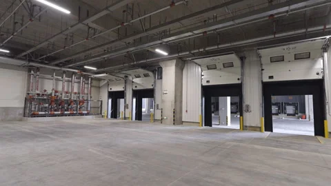 Distribution Warehouse Interior with Loa... | Stock Video | Pond5