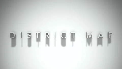 district map 3D title animation white te... | Stock Video | Pond5