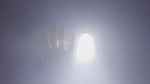 Disturbing Closeup Silhouette of a Hand ... | Stock Video | Pond5