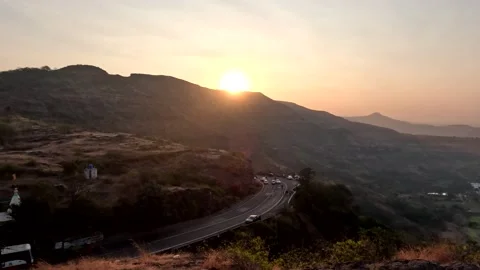 Dive Ghat in Pune India during Sunset | Stock Video | Pond5