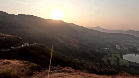 Dive Ghat in Pune India during Sunset | Stock Video | Pond5