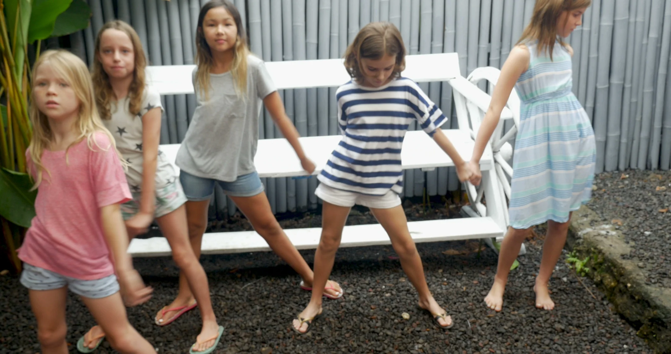 Group Of Little Girls