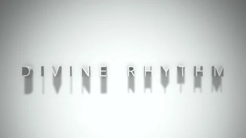 divine rhythm 3D title animation white t... | Stock Video | Pond5