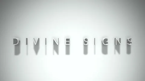divine signs 3D title animation white te... | Stock Video | Pond5