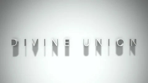 divine union 3D title animation white te... | Stock Video | Pond5