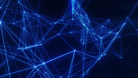 Diving in abstract world of 3D computer ... | Stock Video | Pond5