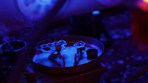 Diya Lamp With Spices For Celebration Of... | Stock Video | Pond5