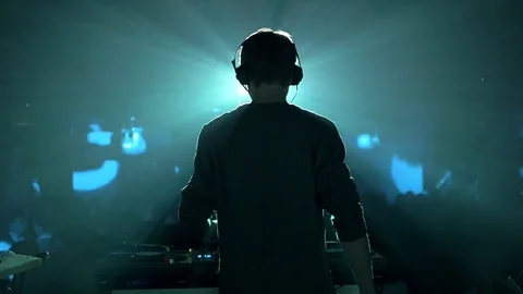 Dj Back Stock Video Footage | Royalty Free Dj Back Videos | Pond5