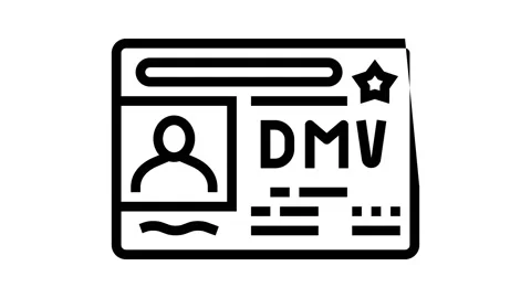 dmv driver license requirements line ico... | Stock Video | Pond5