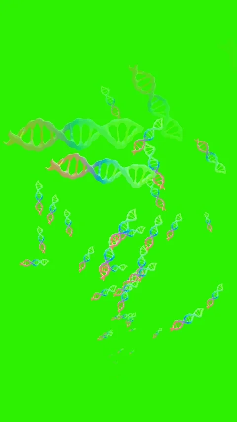 Dna icons flying on green screen. Scienc... | Stock Video | Pond5