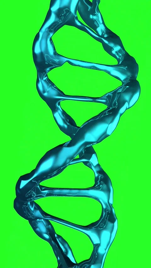 DNA molecules animation on a green backg... | Stock Video | Pond5