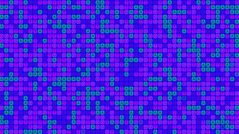 DNA Sequence AGCT Letter Pattern Backgro... | Stock Video | Pond5