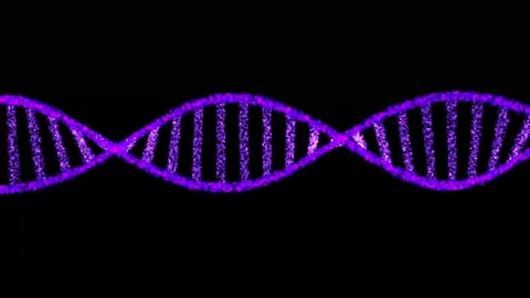 DNA Strand animation. Abstract blue colo... | Stock Video | Pond5