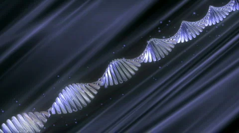 DNA Strand Long with silk background HD1... | Stock Video | Pond5