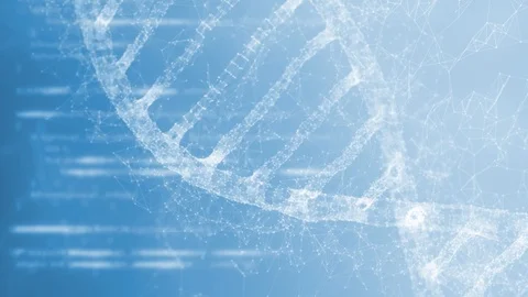Dna structure cell on digital computer r... | Stock Video | Pond5