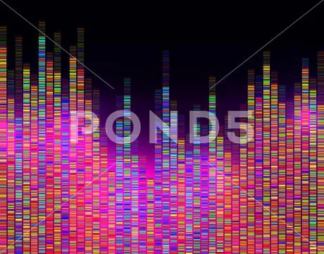 Dna test infographic. Dna test, barcoding, genome map. Vector ...