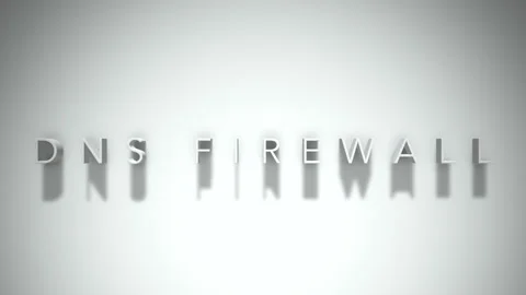dns firewall 3D title animation white te... | Stock Video | Pond5