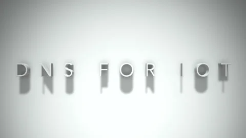 dns for iot 3D title animation with shad... | Stock Video | Pond5