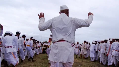 Dnyaneshwar Mauli Ringan, Pandharpur War... | Stock Video | Pond5
