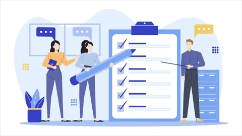 to do list check list by teamwork busine... | Stock Video | Pond5