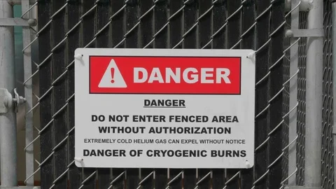 Do Not Enter Danger Sign Close Up, Cauti... | Stock Video | Pond5
