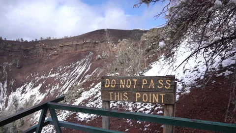 Do Not Pass This Point, Warning Sign on ... | Stock Video | Pond5