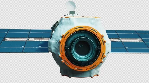 docking of the space module with the spa... | Stock Video | Pond5