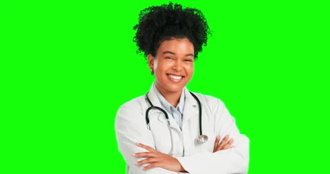 Doctor, arms crossed and smile with woma... | Stock Video | Pond5