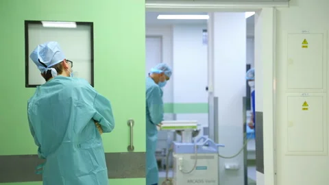 Doctor in the corridor of a hospital. Ma... | Stock Video | Pond5