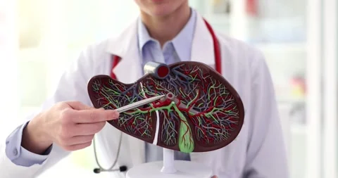 Doctor hepatologist showing gallbladder ... | Stock Video | Pond5