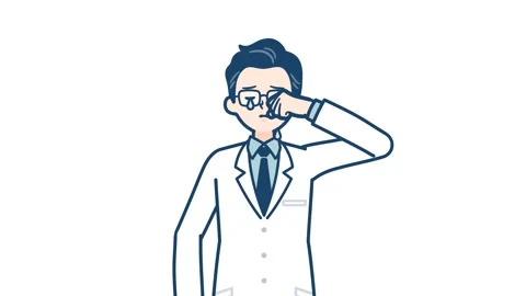 Doctor old man Sad and crying with alpha... | Stock Video | Pond5