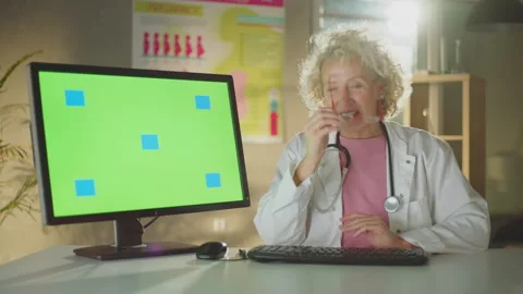 Doctor presenting medical report to pati... | Stock Video | Pond5