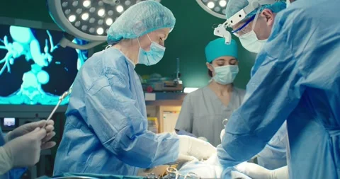Doctors perform plastic surgery. Medical... | Stock Video | Pond5