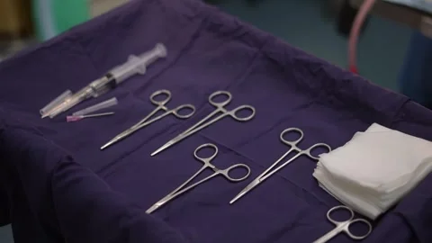 doctor's tools in the operating room, d... | Stock Video | Pond5