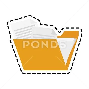 Document folder icon ~ Clip Art ~ Download Now #73945319