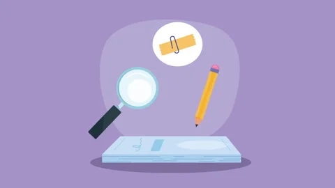 documents files papers formats animation | Stock Video | Pond5