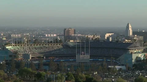 Dodger Stadium Sunset Stock Footage ~ Royalty Free Stock Videos | Pond5