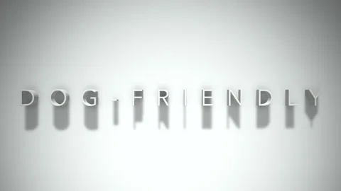 dog friendly 3D title animation white te... | Stock Video | Pond5