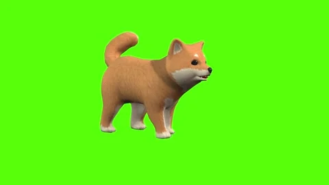 Dog Idle Green Screen Animation and 3D R... | Stock Video | Pond5