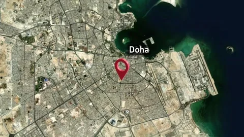Doha Qatar Map Stock Videos – Royalty-Free HD & 4K Videos | Pond5
