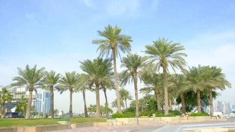Doha Corniche Stock Footage ~ Royalty Free Stock Videos | Pond5