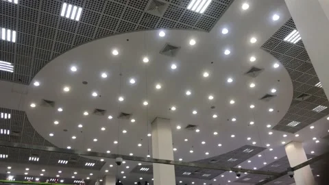 Doha,Qatar-03/05/2022:Gypsum false ceili... | Stock Video | Pond5