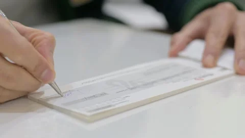 Bank Cheque Stock Video Footage | Royalty Free Bank Cheque Videos | Pond5